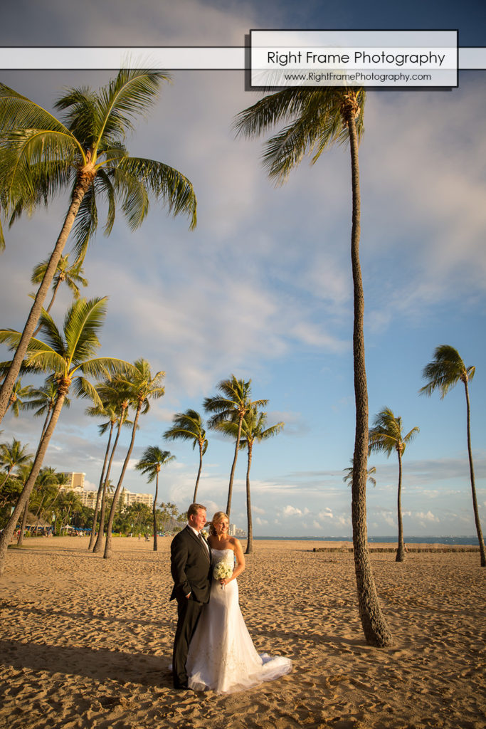 Waikiki Wedding in Akala Chapel Hilton Hawaiian Village by RIGHT FRAME PHOTOGRAPHY
