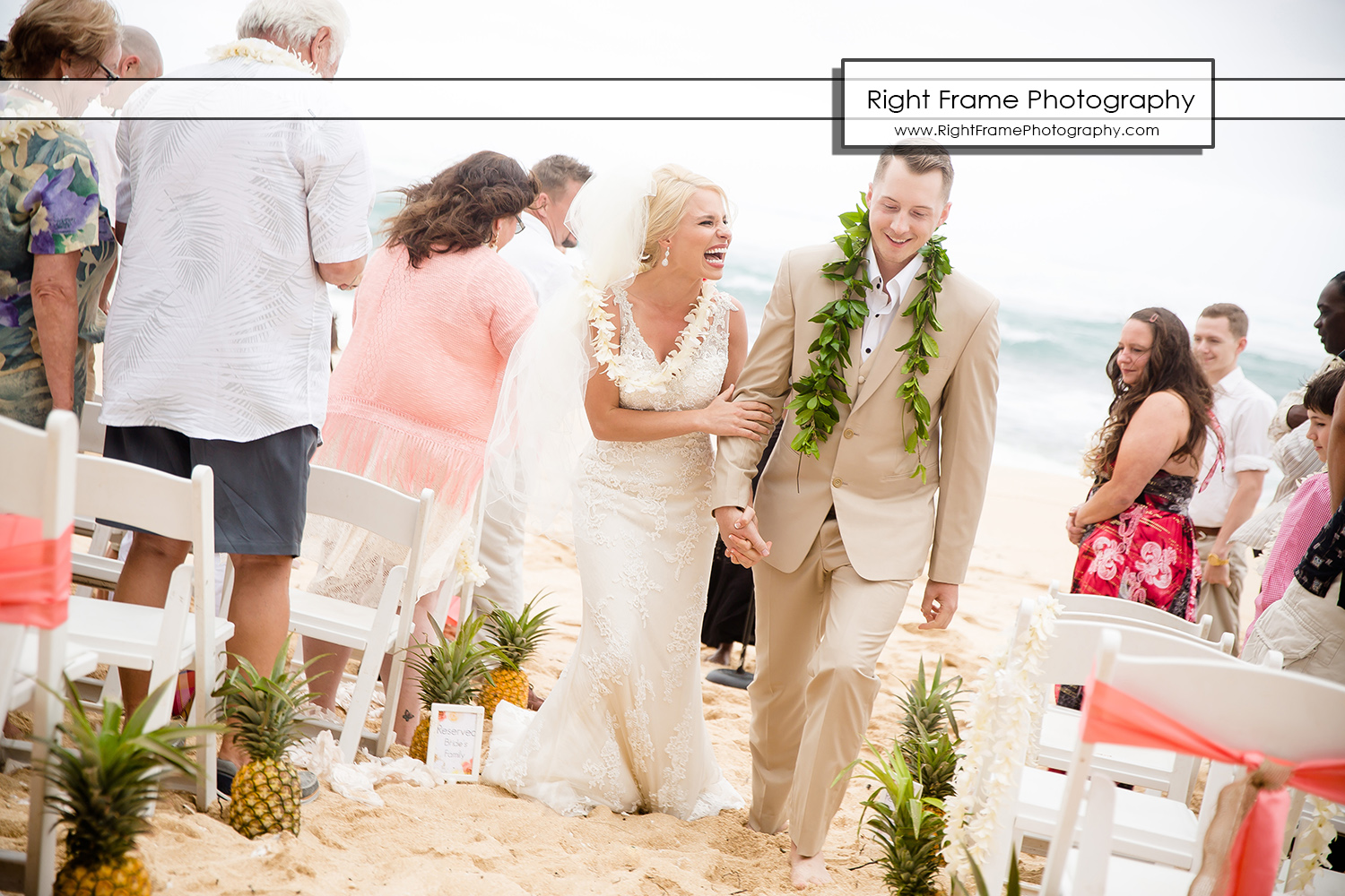 Turtle Bay Resort | Hawaii Beach Wedding | Right Frame Photography